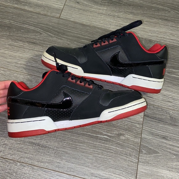 Nike | Shoes | Nike Delta Force Sneakers Blackredwhite | Poshmark